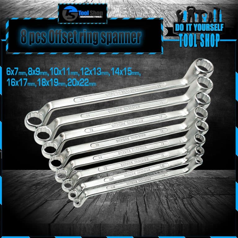 8 pcs Offset ring spanner set 6-22mm Ingco pakistan Shop
