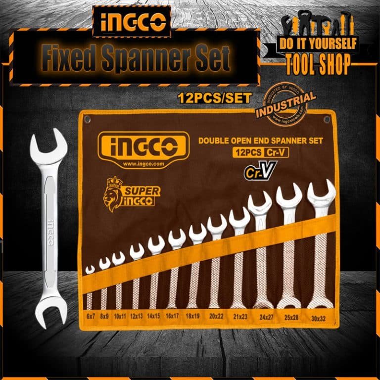 Ingco 12Pcs Double Open End Spanner Ingco pakistan tool